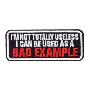 Accessories | New Funny Novelty Bad Example Iron On Patches | Poshmark
